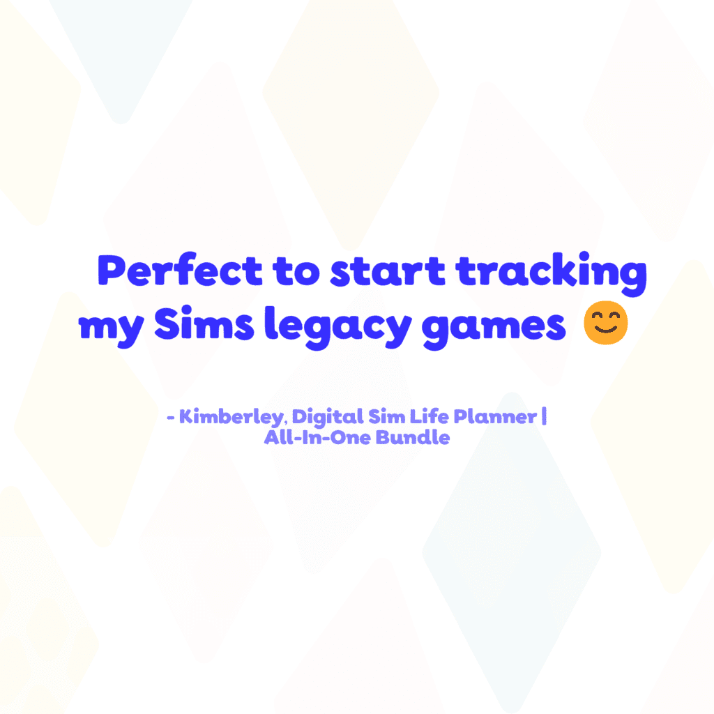 Digital Sim Life Planner Bundle - Yellow Llama Co.